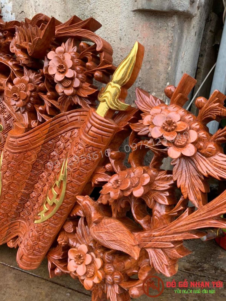 Cuốn thư Câu đối Gỗ Hương đá - dogonhantoi.com